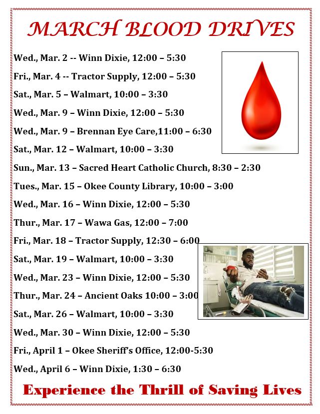 MARCH-BLOOD-DRIVES