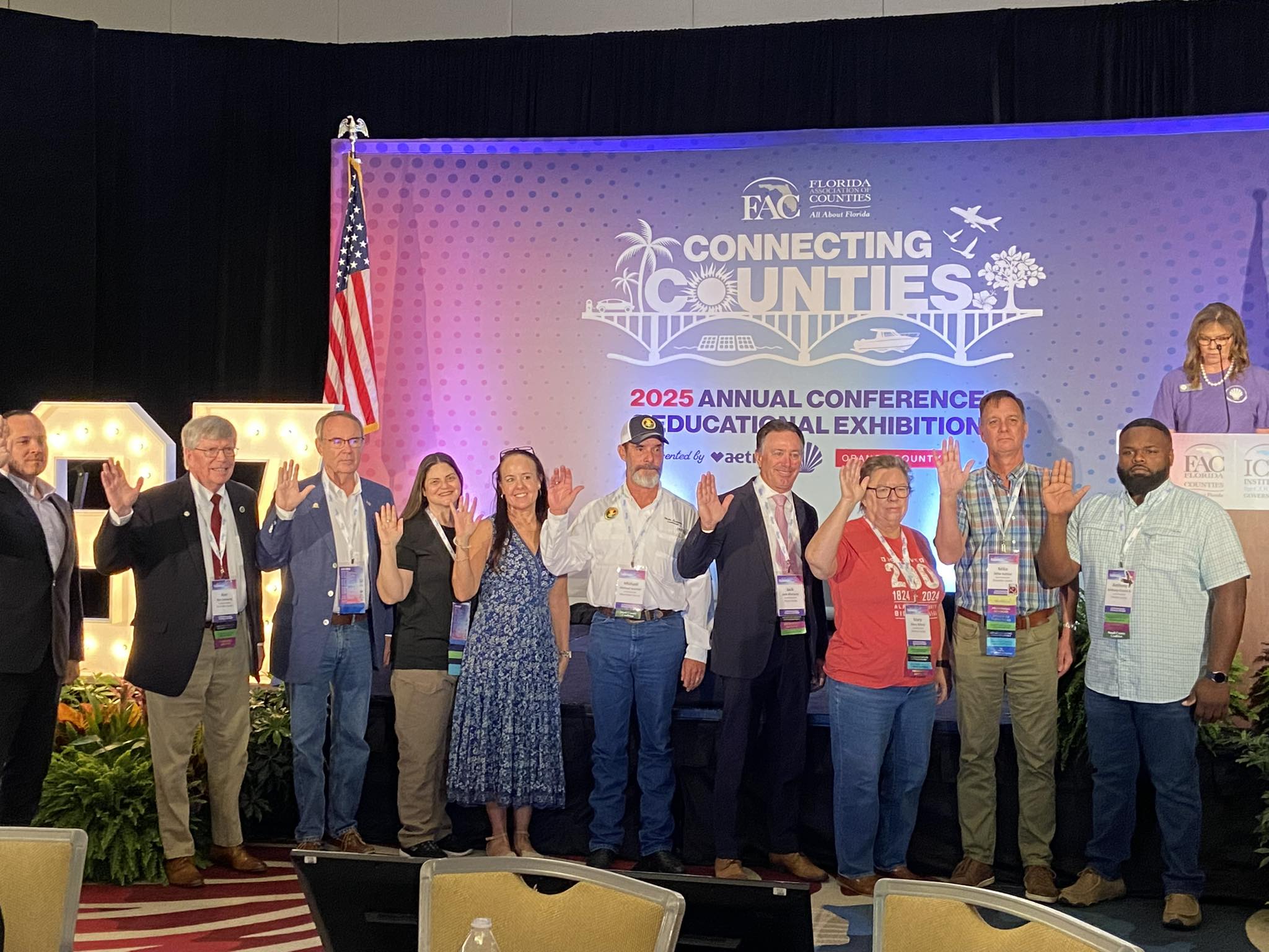 Okeechobee County Commissioner, Michael Sumner for getting sworn in as ...